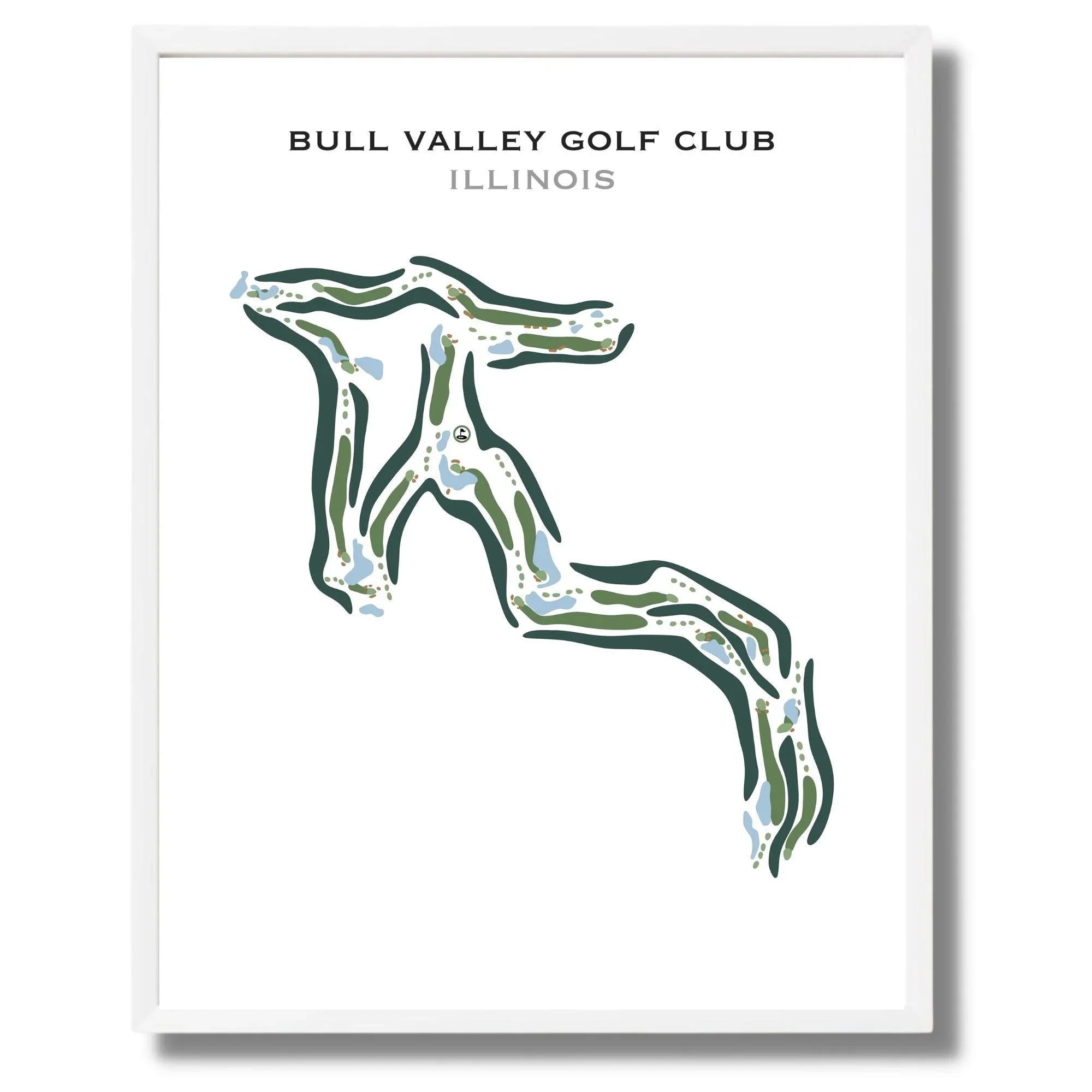Buy the best printed golf course Bull Valley Golf Club, Illinois - Golf ...