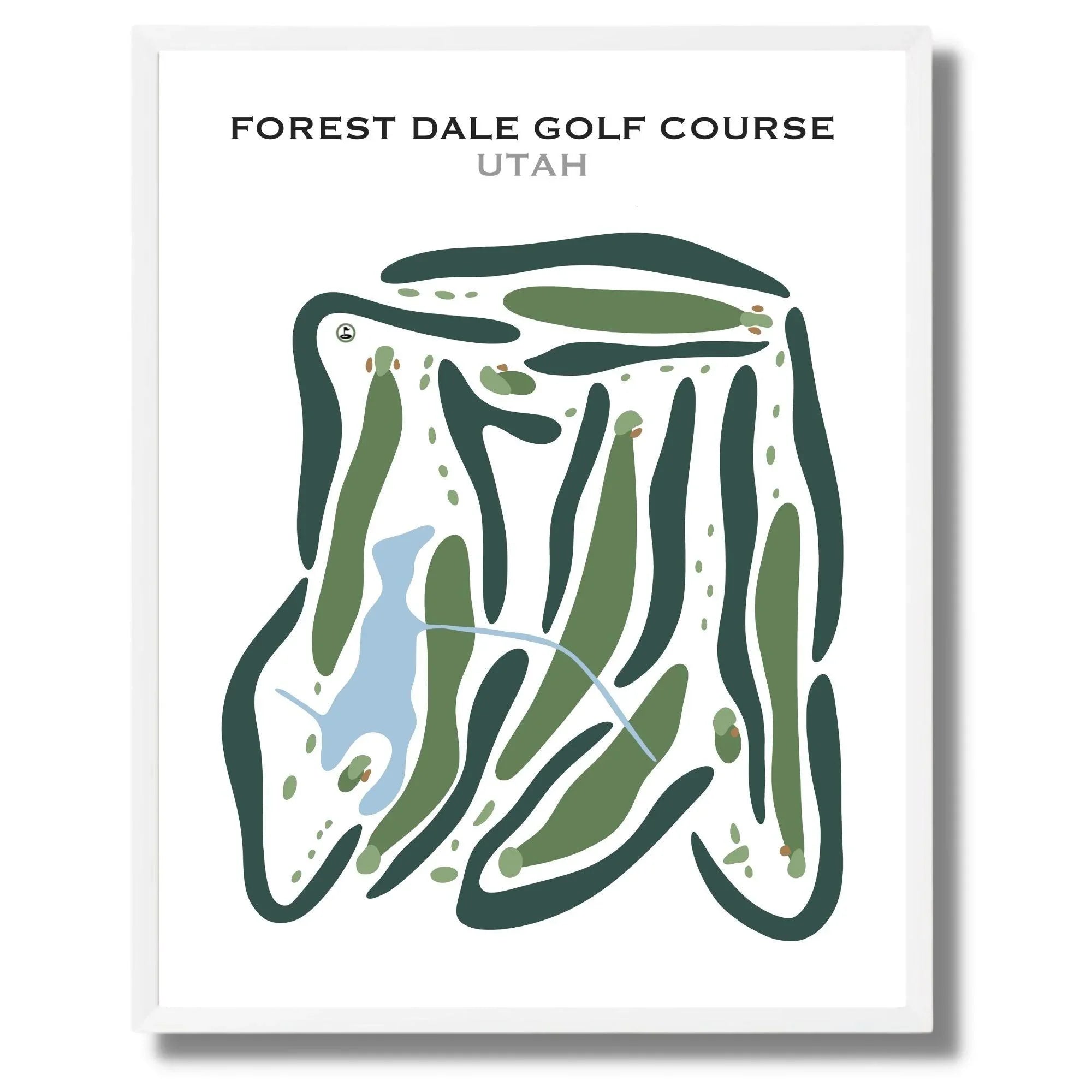 Forest Dale Golf Course, Salt Lake City Utah - Printed Golf Courses ...