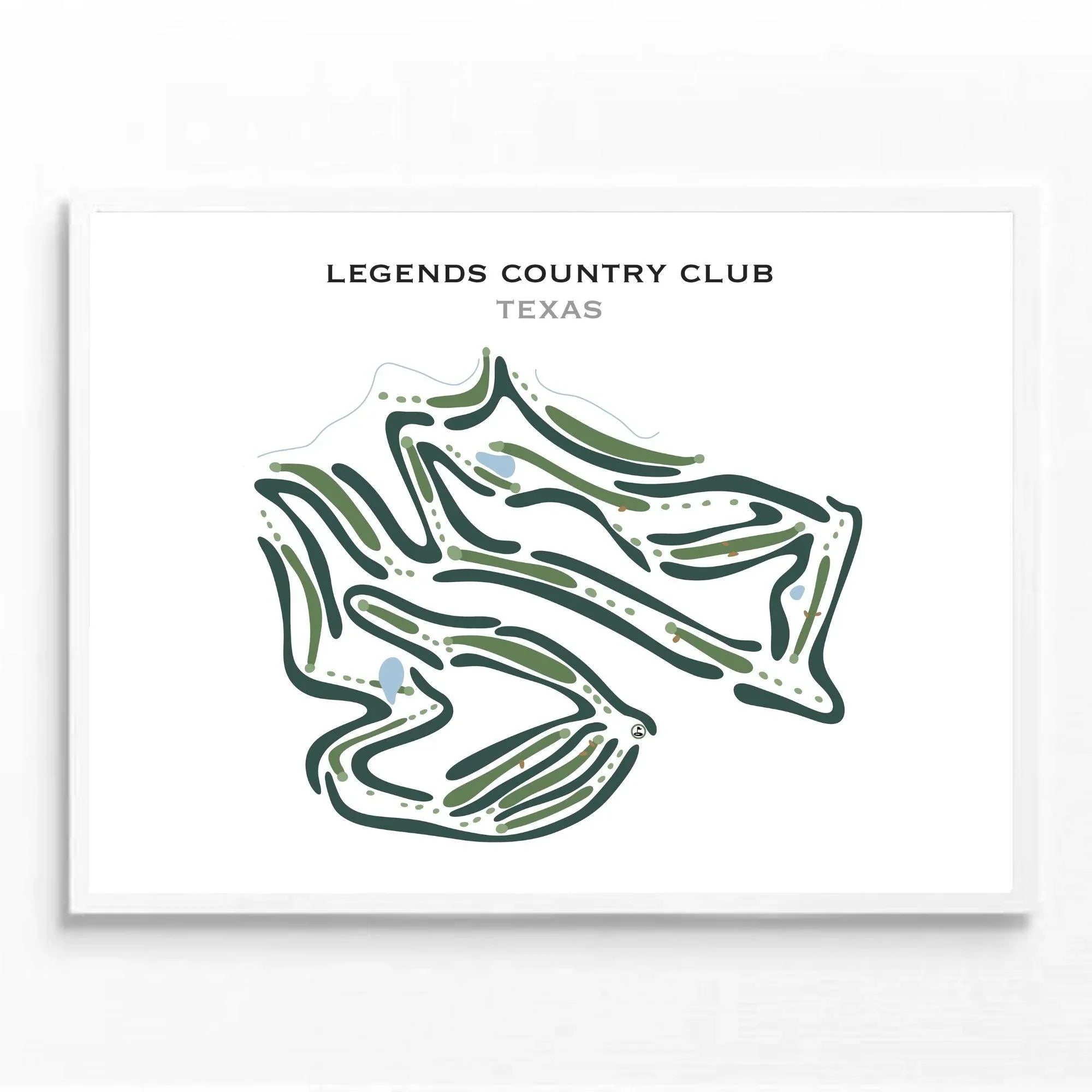 Buy the best printed golf course Legends Country Club, Texas - Golf ...