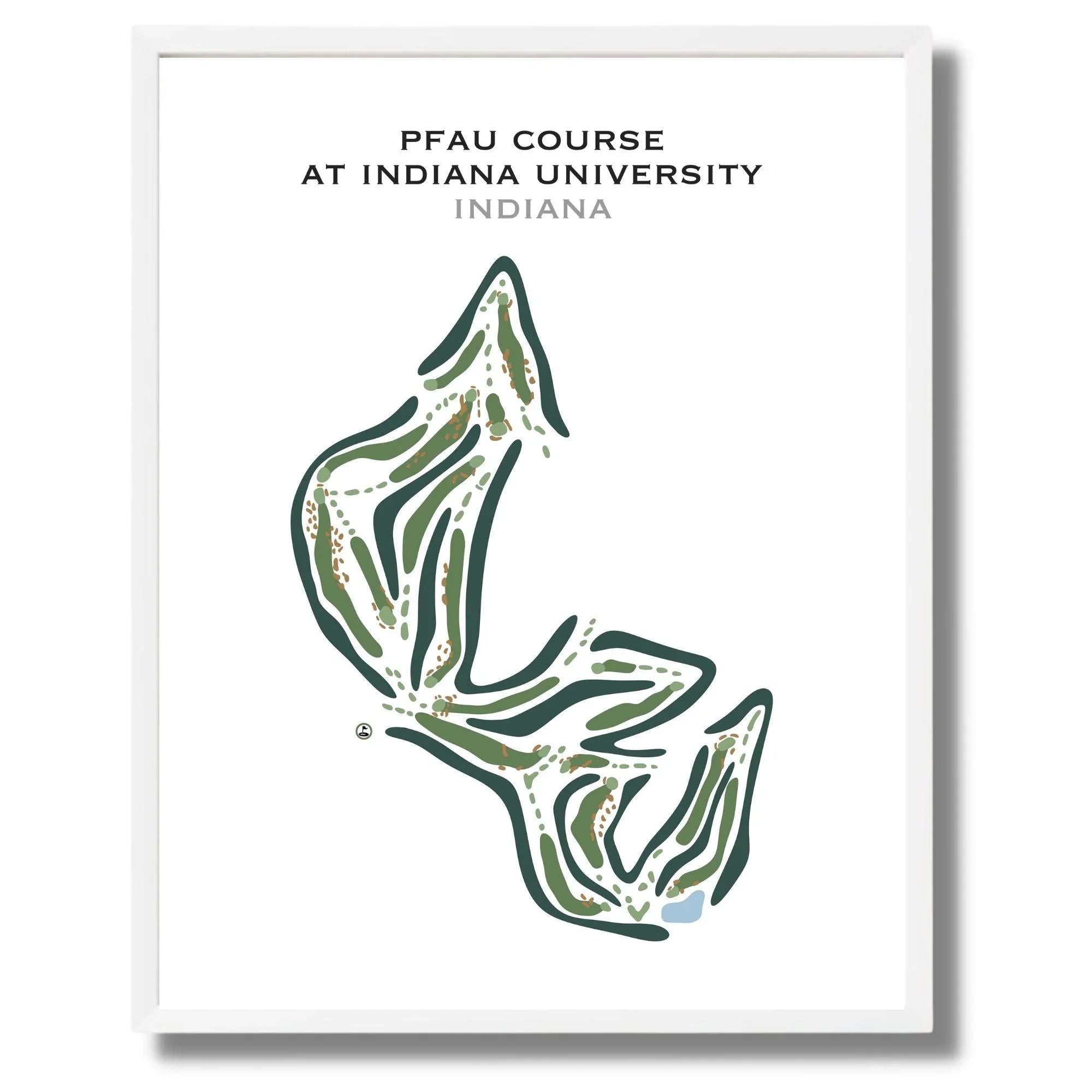 Buy the best printed golf course The Pfau Course At Indiana University ...