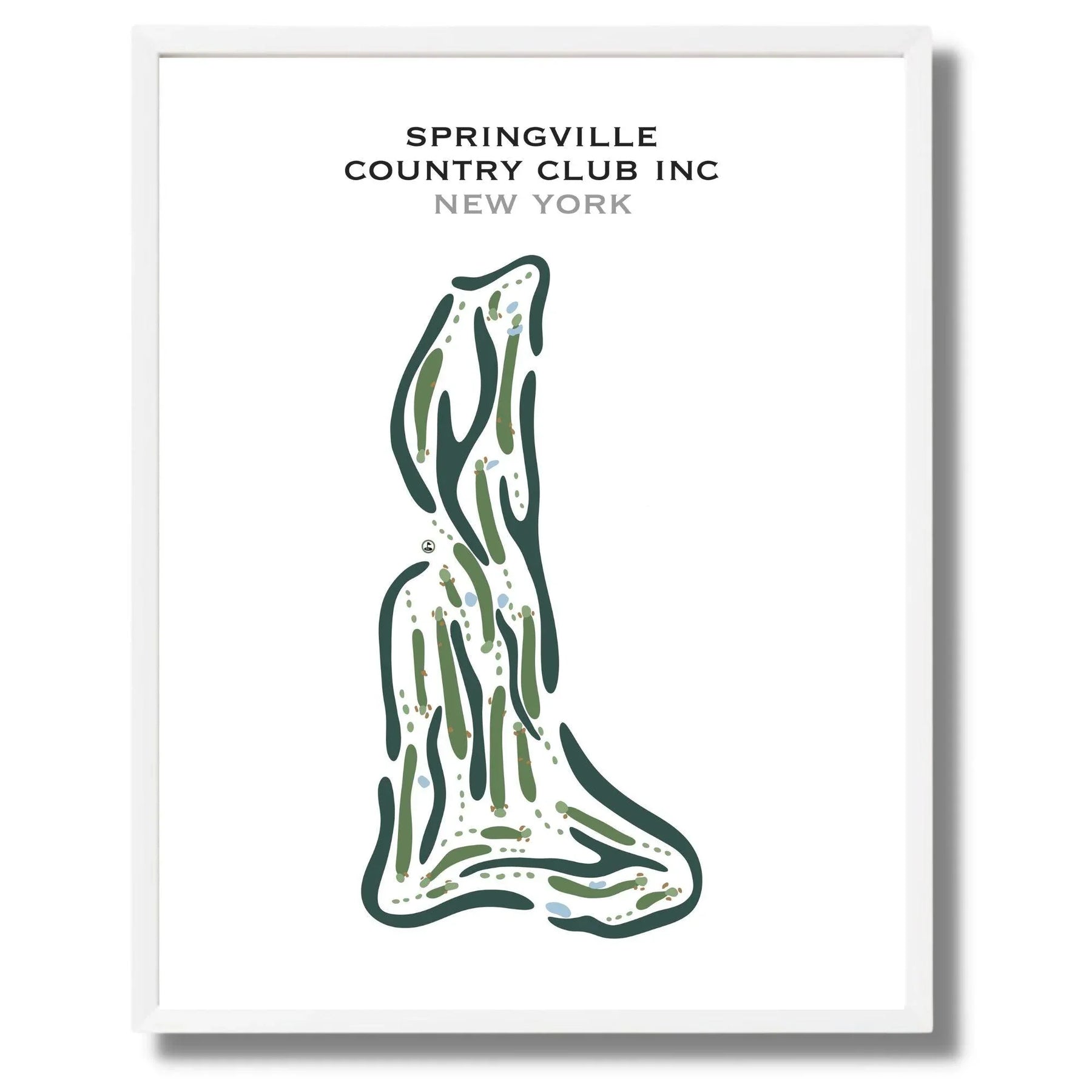 Springville Country Club Inc, New York Golf Course Maps and Prints ...