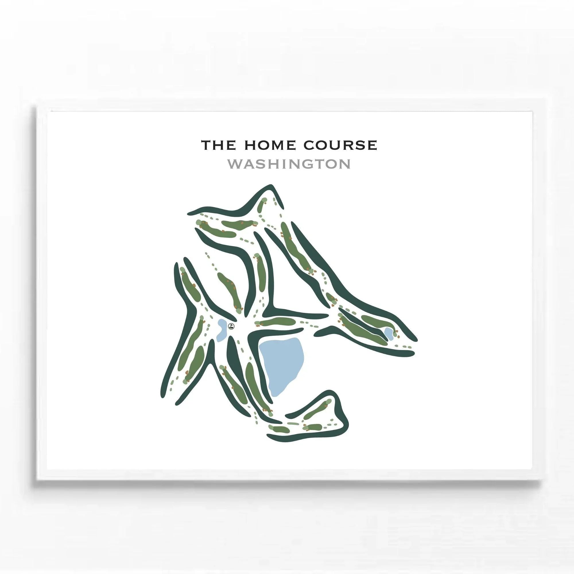 The Home Course, Washington Golf Course Maps and Prints - Golf Course ...