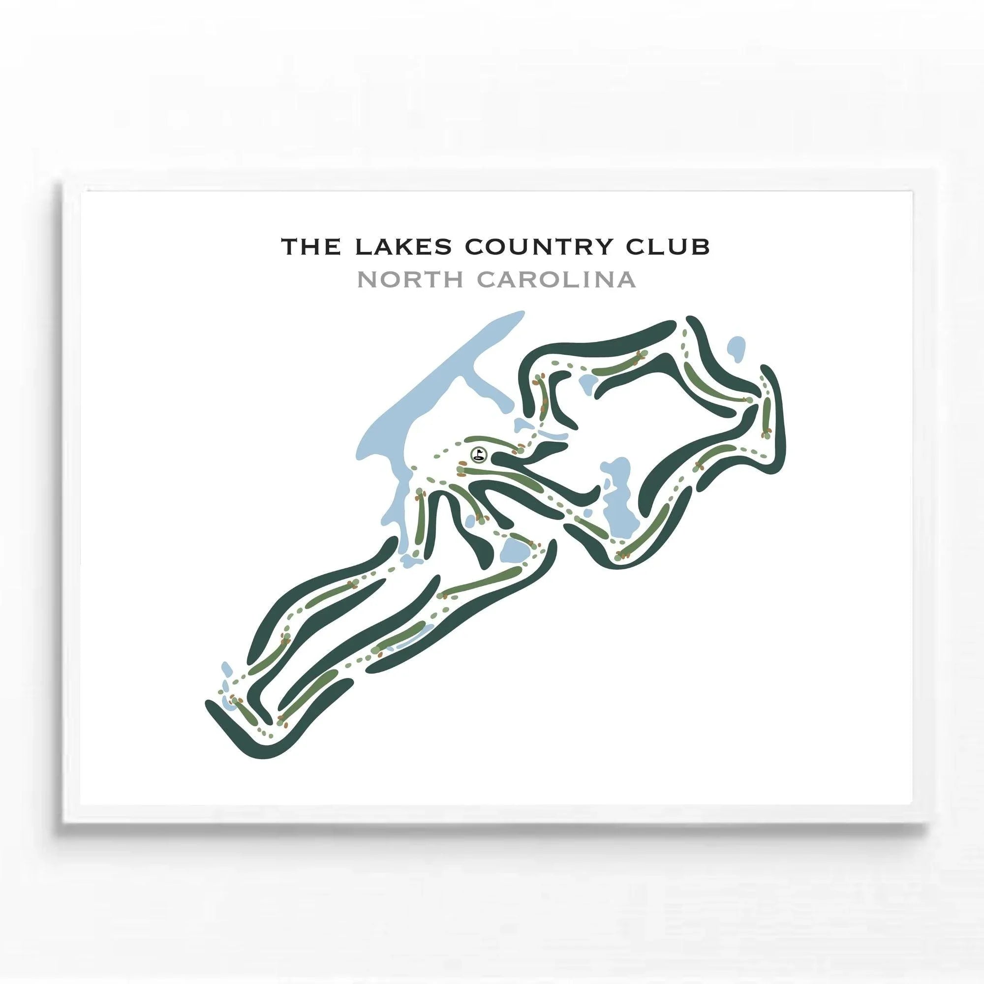 The Lakes Country Club, North Carolina Golf Course Maps and Prints ...