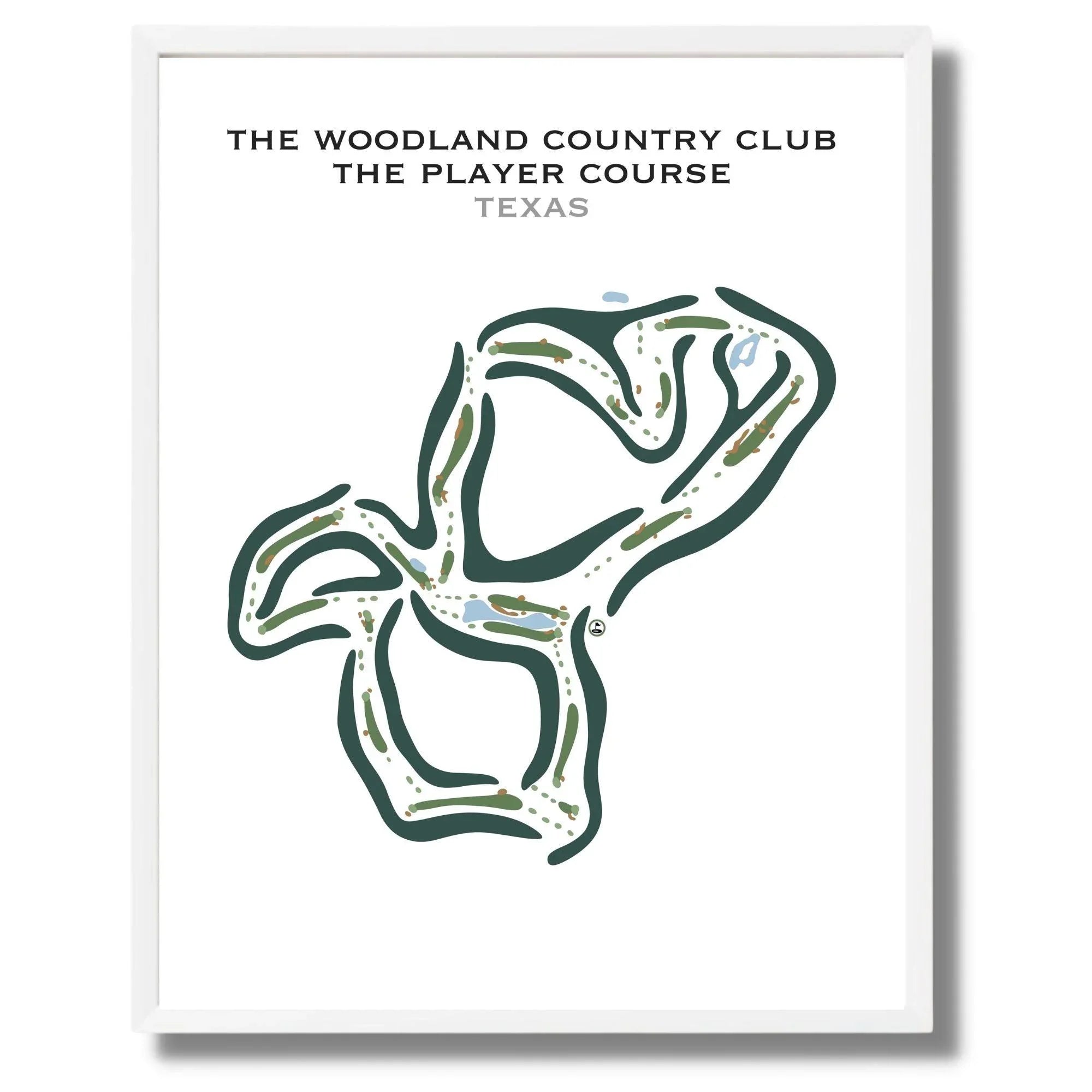 The Woodlands Country Club, The Player Course, Texas Printed Golf ...
