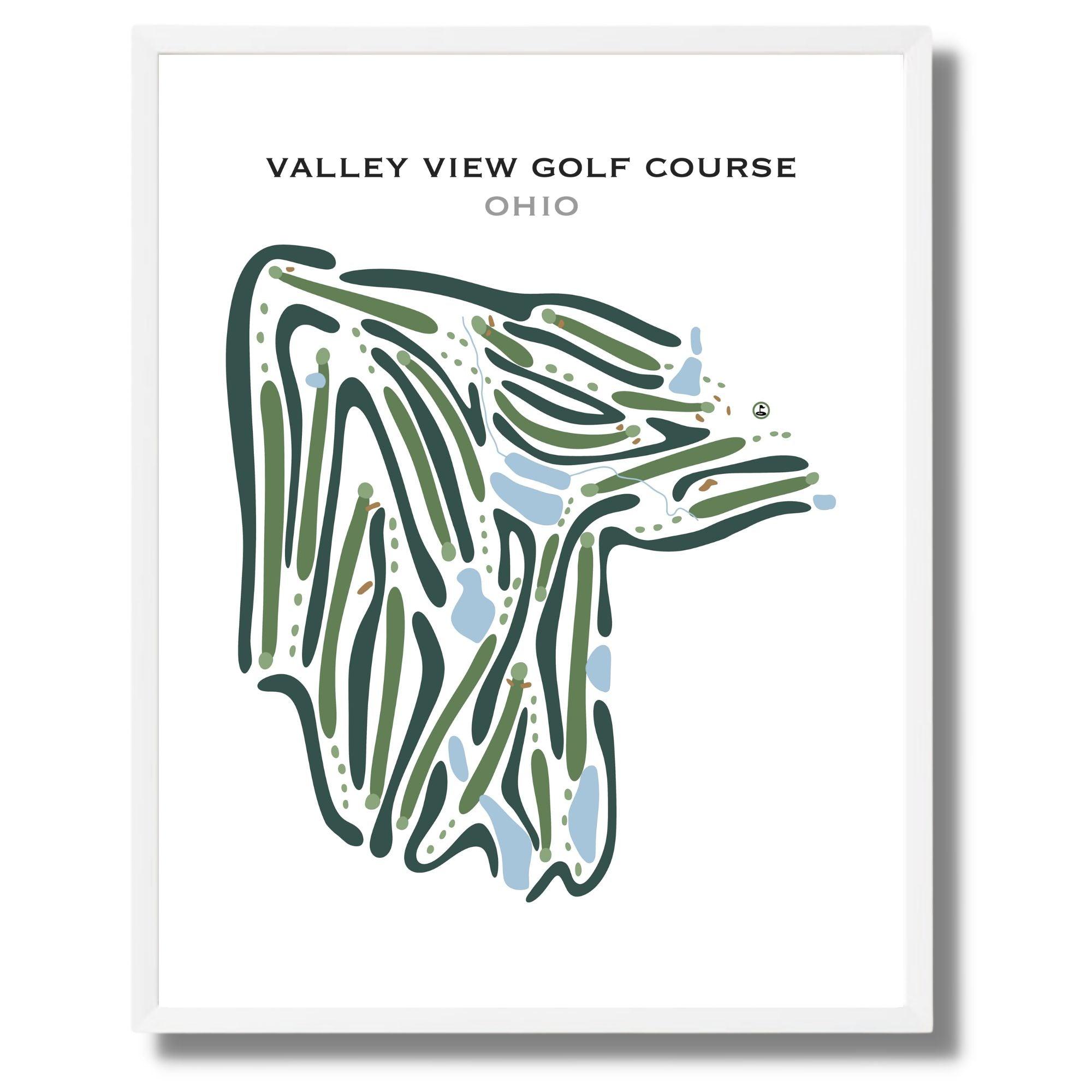 Buy the best printed golf course Valley View Golf Course, Ohio - Golf ...