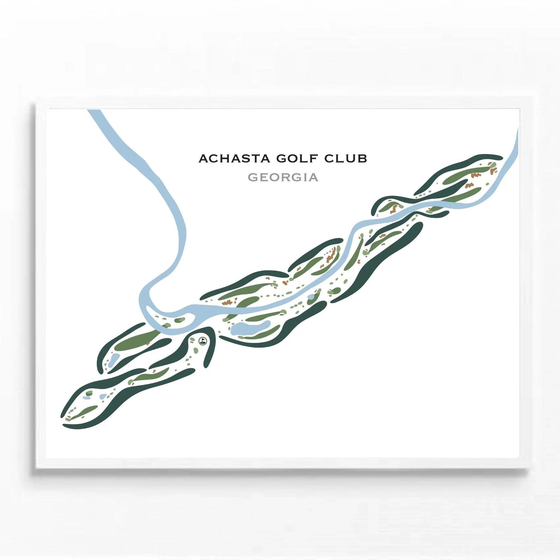 Get The Best Printed Achasta Golf Club at Georgia - Golf Course Prints
