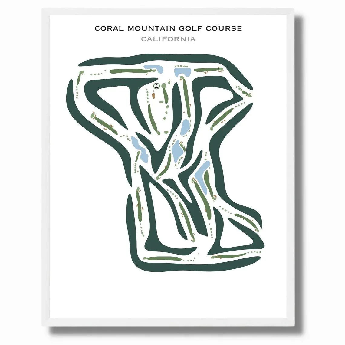 Buy best-printed collectables of Coral Mountain Golf Course. - Golf ...