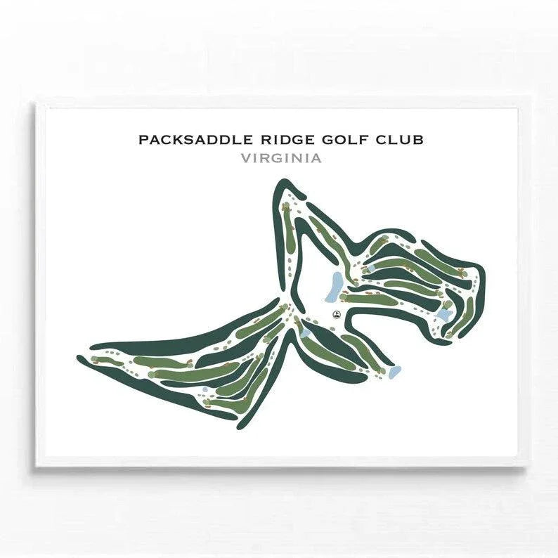 Buy the best printed golf course Packsaddle Ridge Golf Club, Virginia