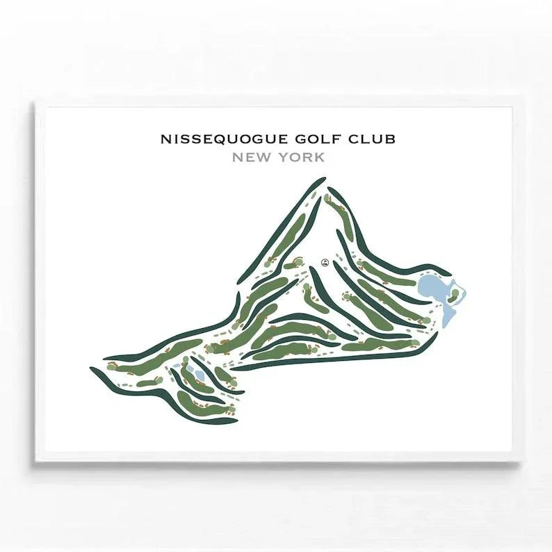 Buy the best printed golf course Nissequogue Golf Club, New York - Golf ...